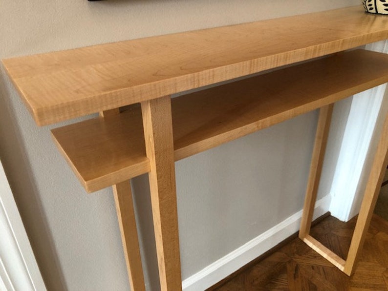 Maple Figured Console Entryway Table - Etsy