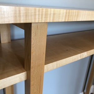 Maple Figured Console Entryway Table - Etsy