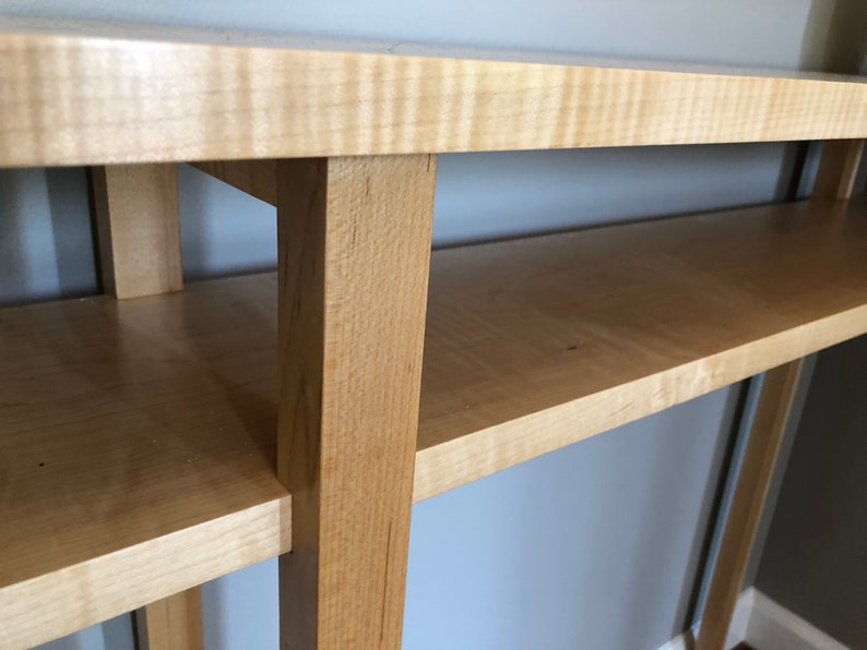 Maple Figured Console Entryway Table - Etsy