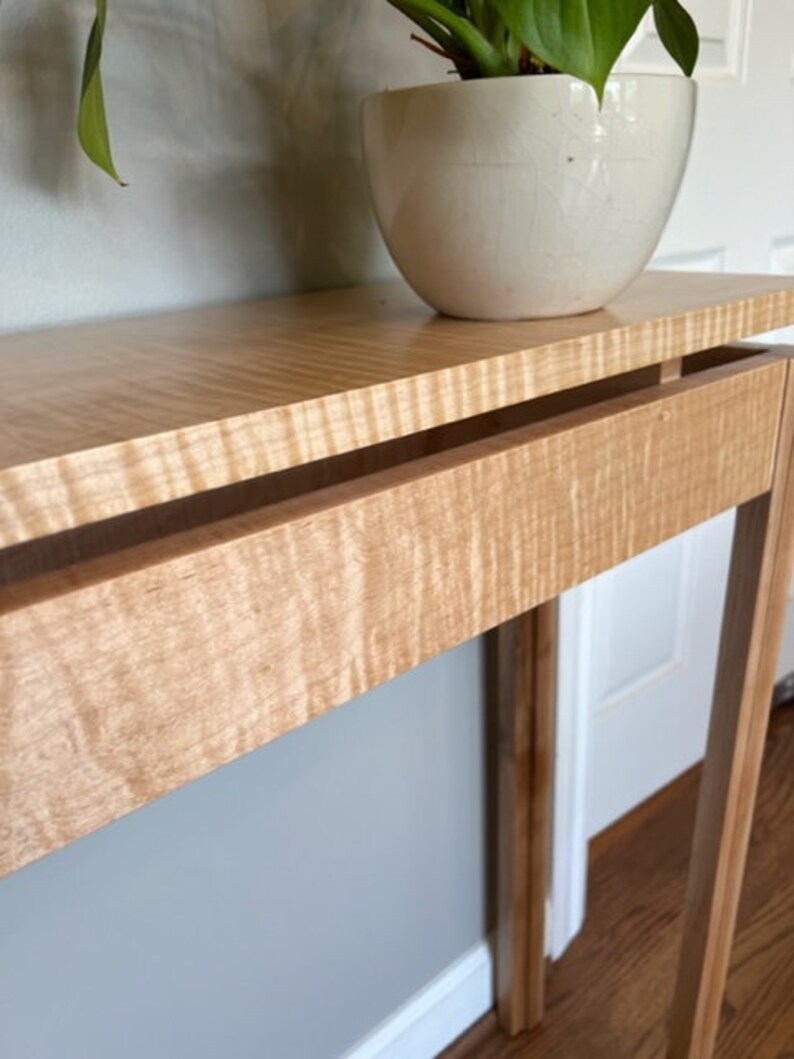 Tiger Maple Console Table | Etsy