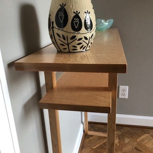 Maple Figured Console Entryway Table - Etsy