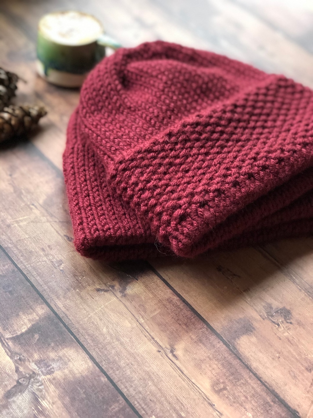 The Staple Beanie // Bulky Weight Hat With Optional Seed or Stockinette ...