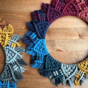 Macrame Rainbow Wreath Pattern PDF Digital File Macrame Pattern With ...