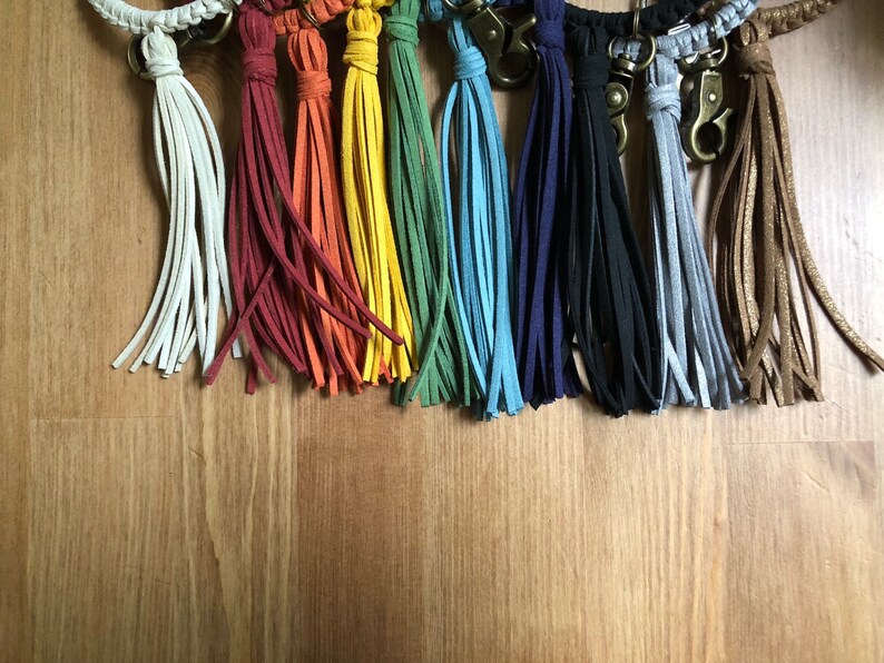 Custom Single Color Keyring // MADE TO ORDER Vibrant and | Etsy