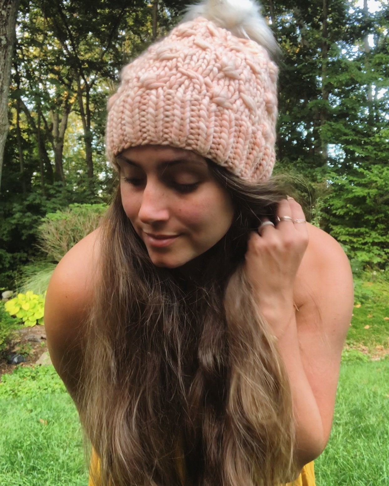 The Water Lilies Beanie Knitting Pattern // Siper Bulky Cable Knit PDF ...