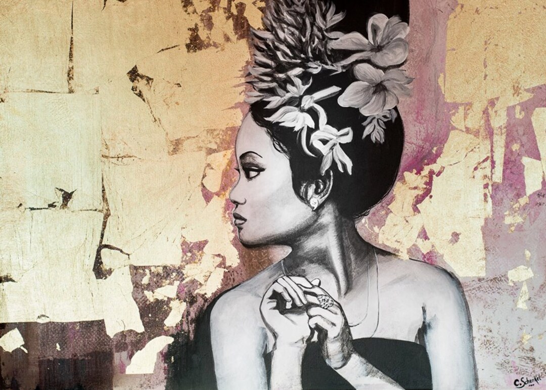 Painting Art Painting KIM Painting Gold Acrylic Also Available in ...