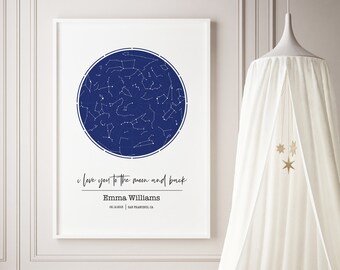 Star Map Constellation Trio 3 Star Map Print Star Map - Etsy