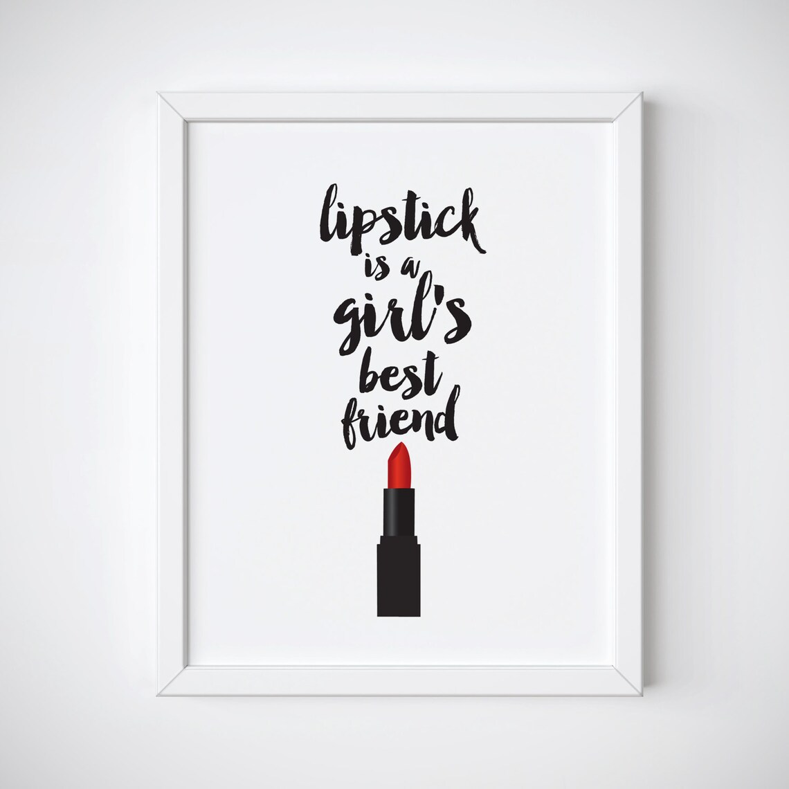Lipstick Print, Makeup Print, Beauty Print, Wall Decor Makeup Printable ...