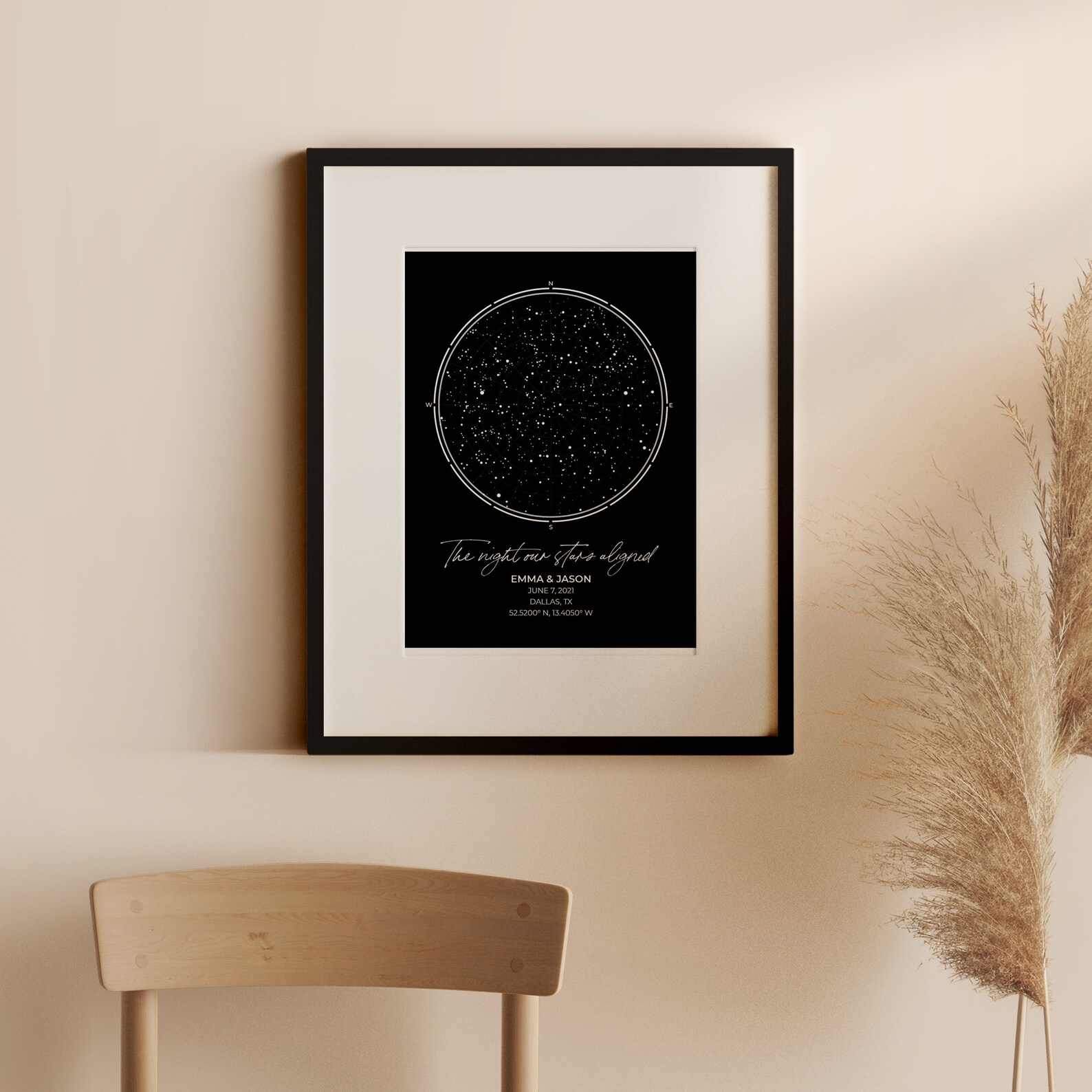 Custom Star Map Constellation Map Star Map Night Sky by - Etsy
