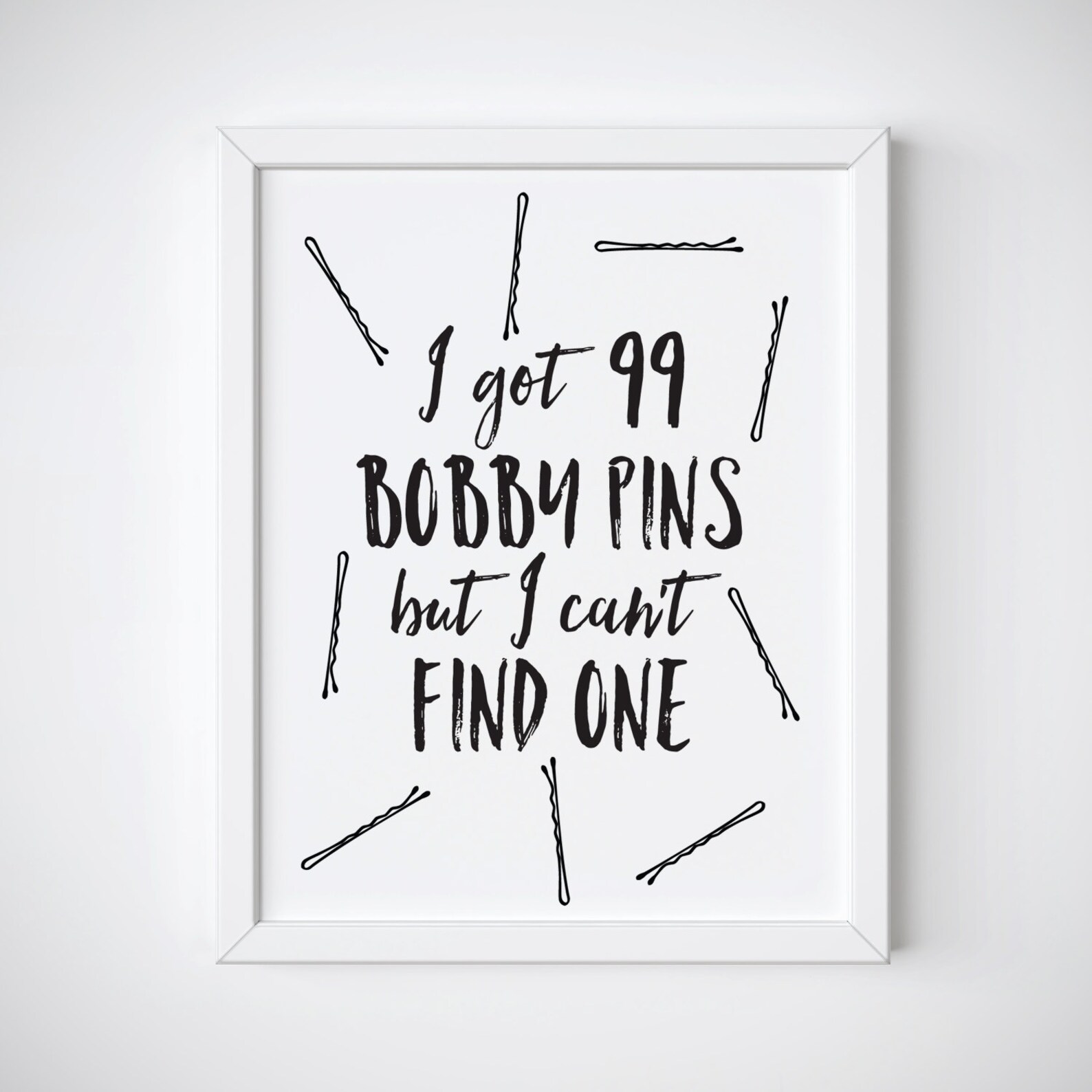 Makeup Art Beauty Print Bobby Pin Salon Print Makeup - Etsy