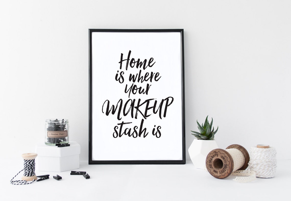 Makeup Print Makeup Art Makeup Quote Beauty Print - Etsy