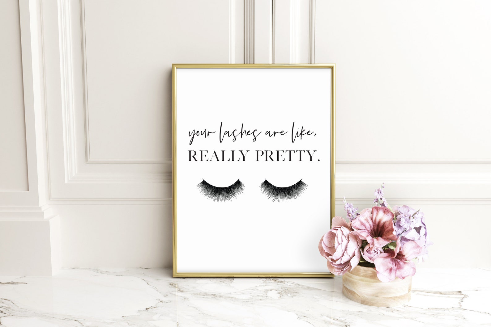 Fashion Print - Beauty Print - Eyelash Print - Lashes Print - Makeup ...