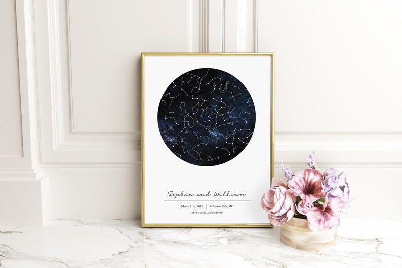 Star Map Custom Star Map Star Maps Star Chart - Etsy