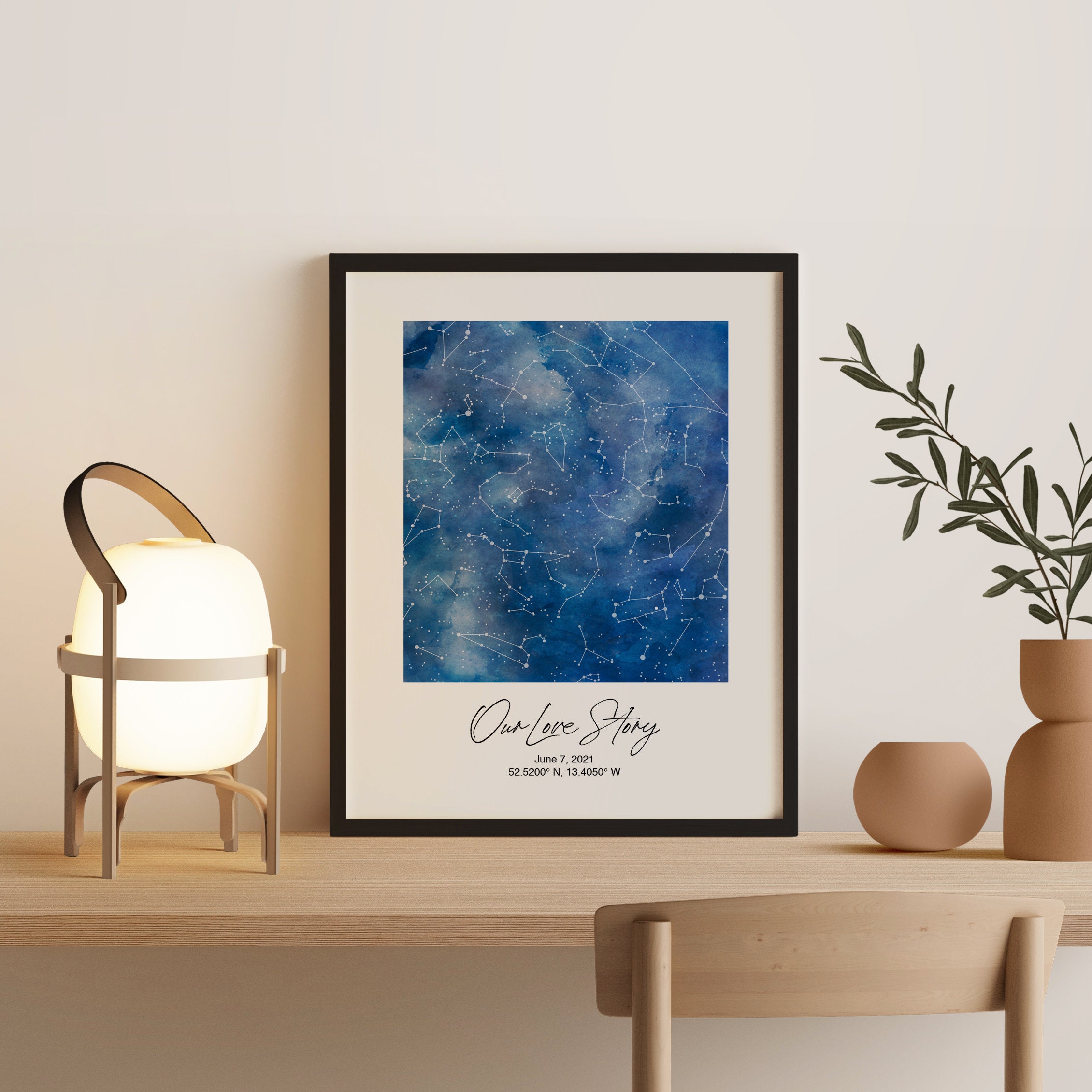 Custom Star Map Print Night Sky Map Night Sky Custom - Etsy