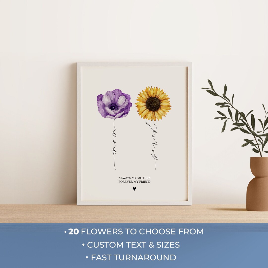 Mothers Day Present - Mothers Day Gift - Mother and Child Art ...