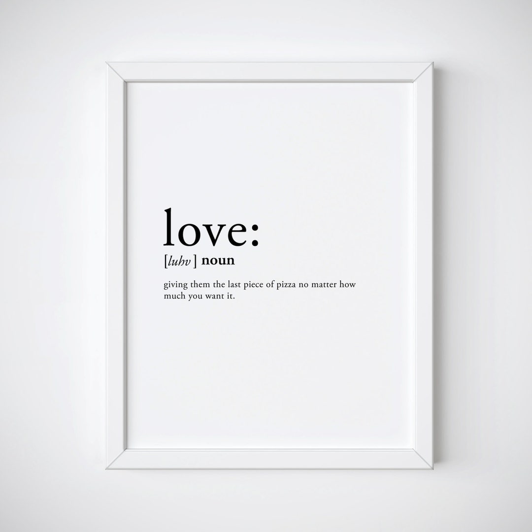 Love Definition - Love Print - Dictionary Print - Valentines Day Print ...