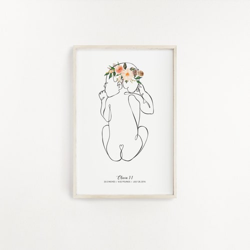 Personalized Nursery Art Birth Poster Scale Custom Birth - Etsy