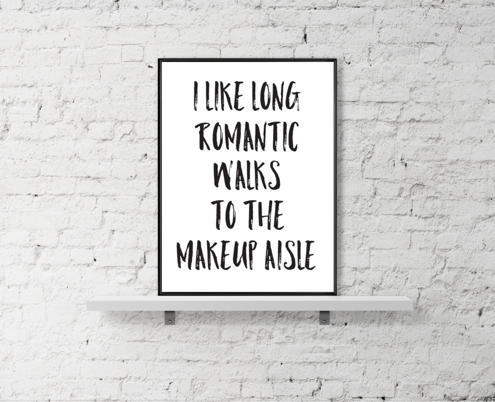 Makeup Print Fashion Print Makeup Quote Print Black and | Etsy