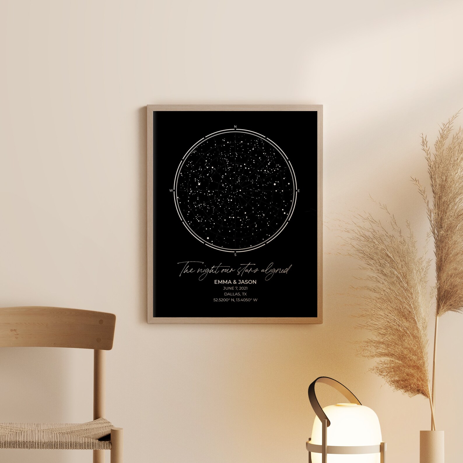 Custom Star Map Constellation Map Star Map Night Sky by - Etsy