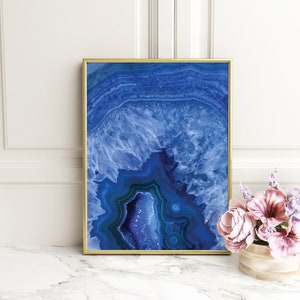 Geode Wall Art - Agate Print - Mineral Photography - Set of 2 Prints ...