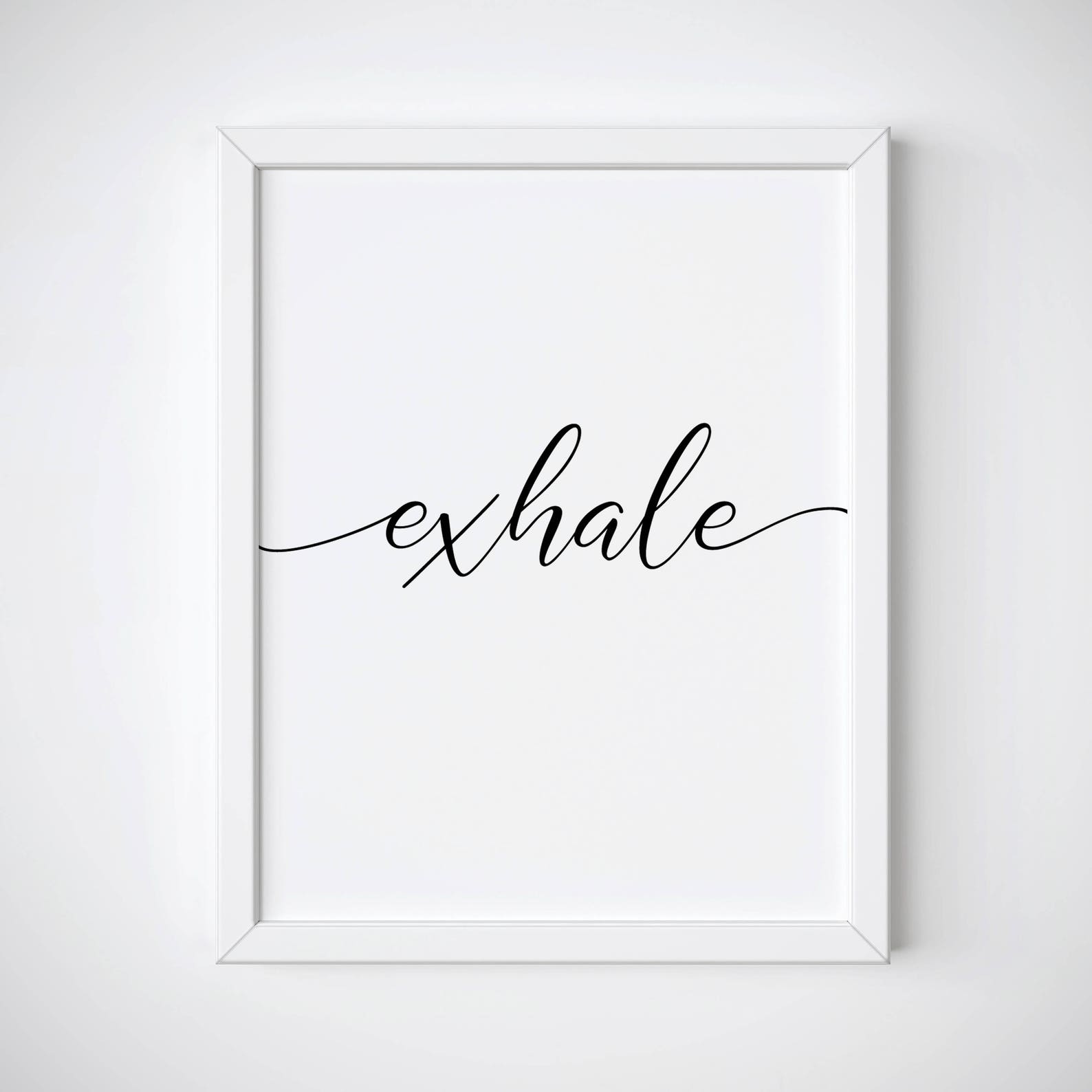 Inhale Exhale Print - Inhale Print - Exhale Print - Zen Print ...