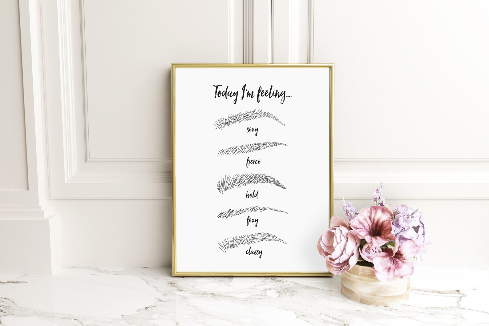 Makeup Decor Makeup Wall Art Makeup Eyebrow Eyebrow - Etsy