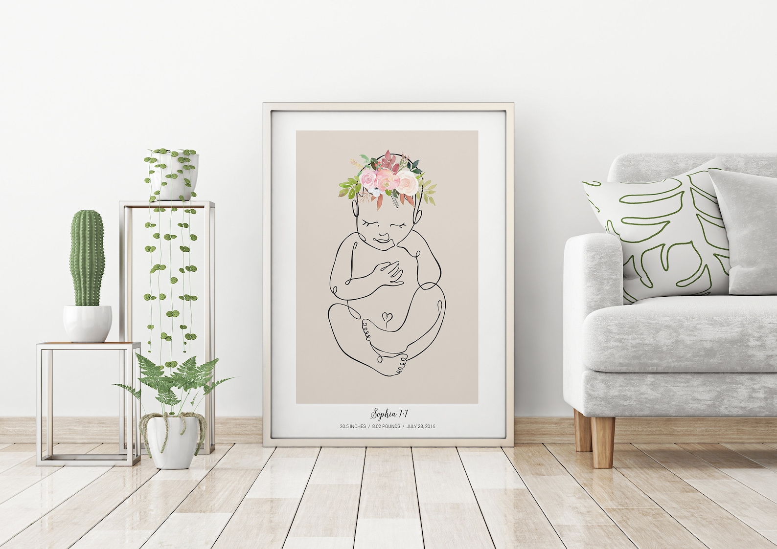 Personalized Nursery Art Birth Poster Scale Custom Birth - Etsy