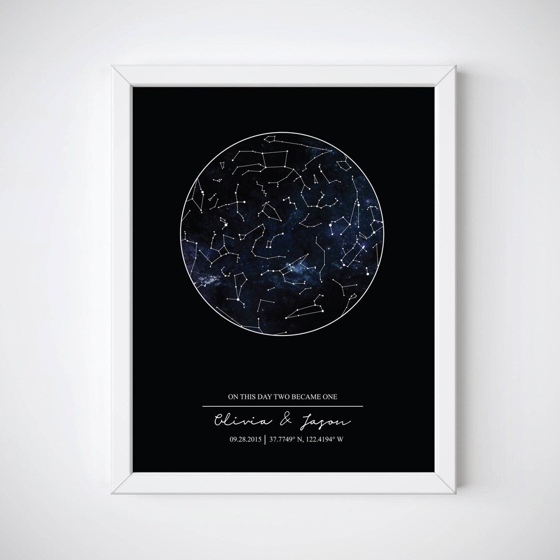Star Map Custom Star Map Personalized Star Map by Date - Etsy
