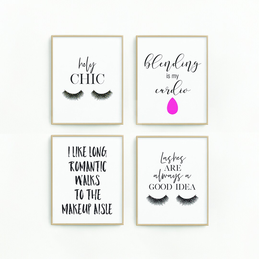 Makeup Decor - Makeup Wall Art - Makeup Quotes - Salon Prints - Makeup ...