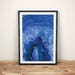 Crystal Wall Art - Agate Print - Feminine Art - Blue Agate Print ...