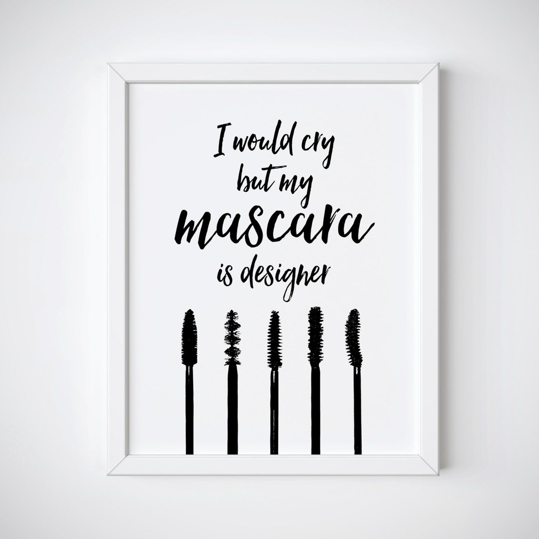 Makeup Art Print - Mascara Print - Makeup Vanity - Beauty Print - Salon ...