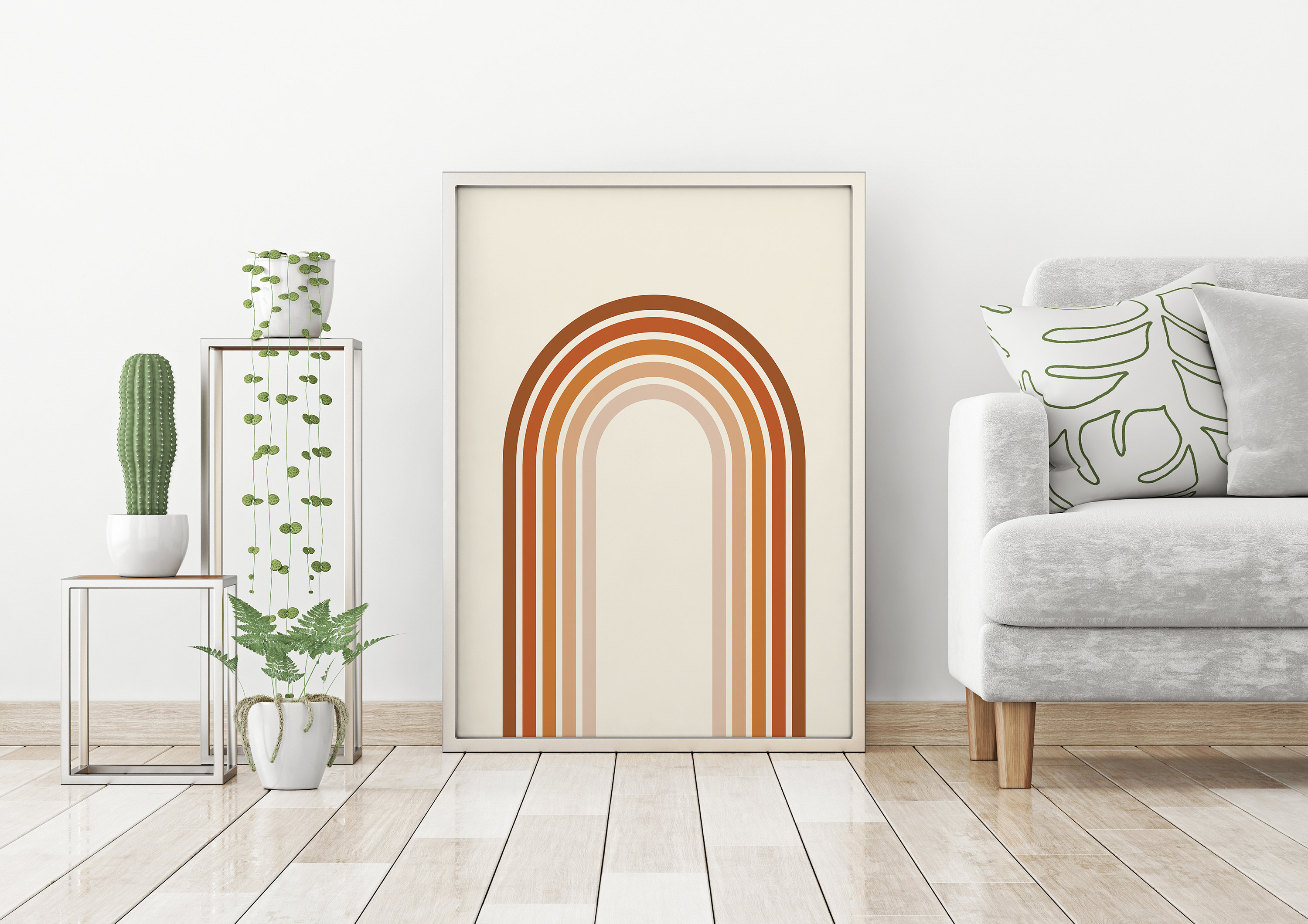 Boho Rainbow Decor - Boho Rainbow Print - Boho Wall Decor - Abstract ...