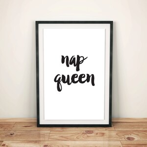Motivational Quotes - Motivational Decor - Nap Queen Print ...