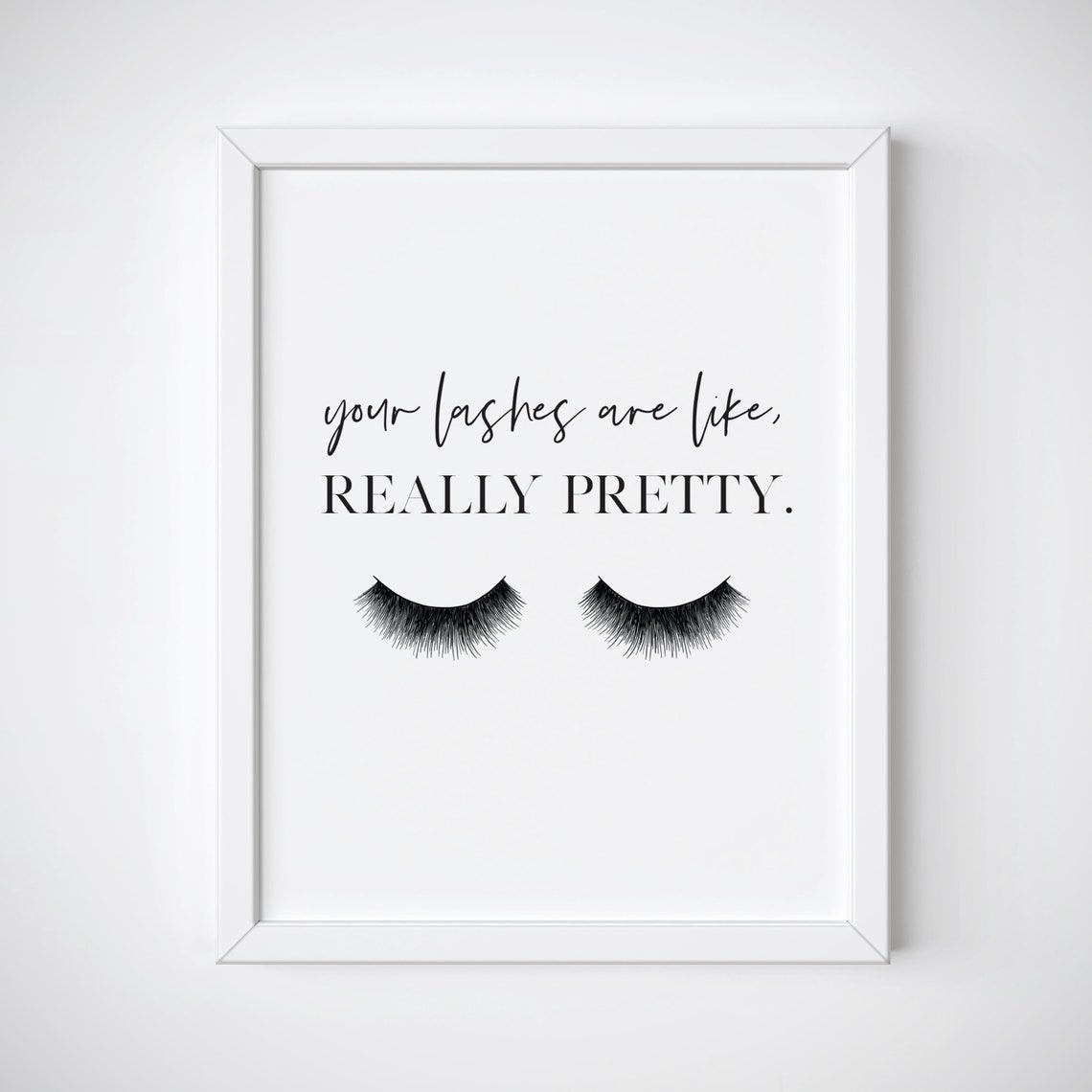 Fashion Print - Beauty Print - Eyelash Print - Lashes Print - Makeup ...