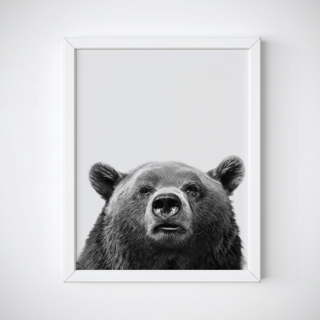 Bear Print - Bear Wall Art - Nursery Print - Bear Decor - Scandinavian ...
