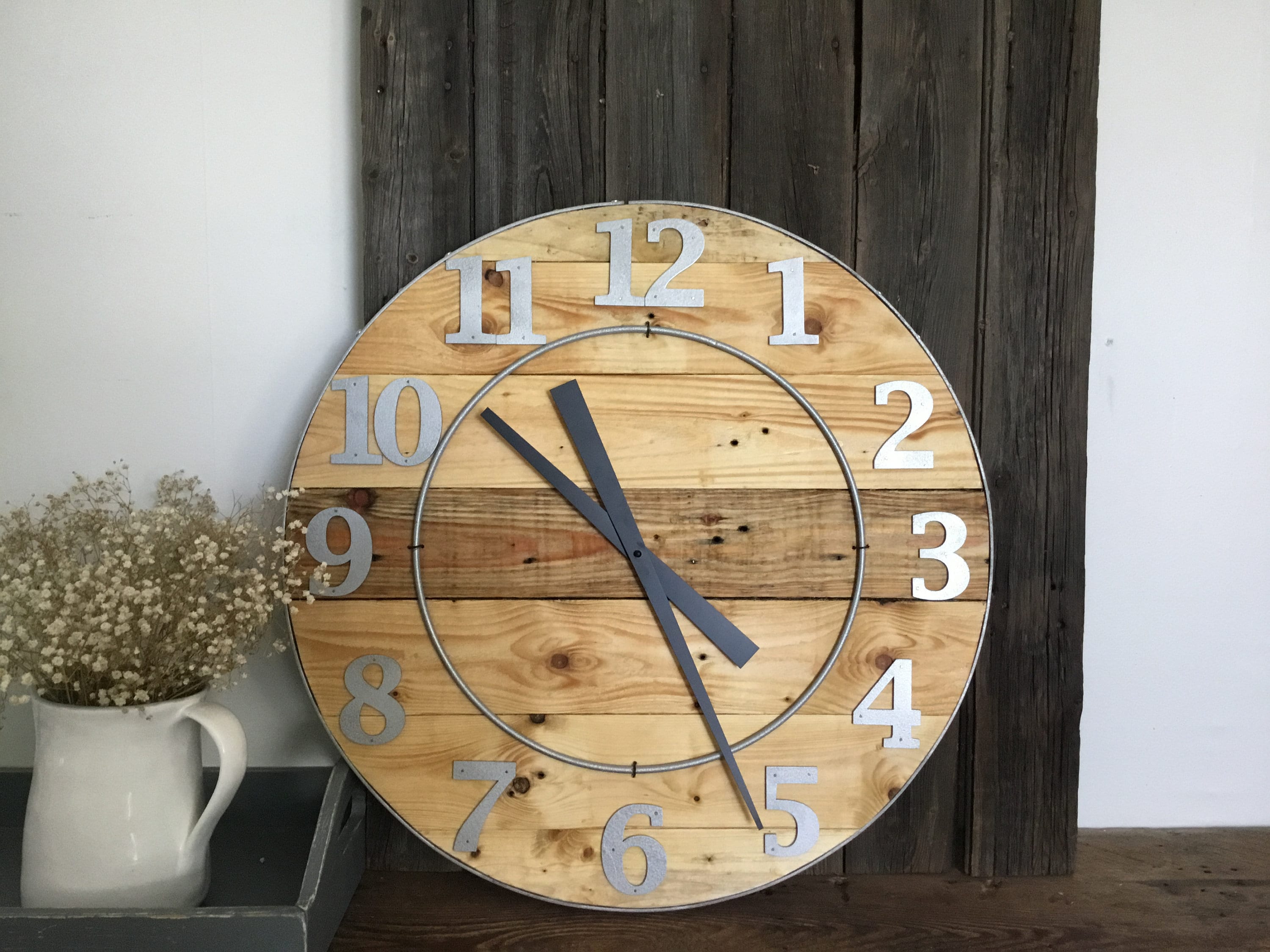 Reclaimed Wood Wall Clock