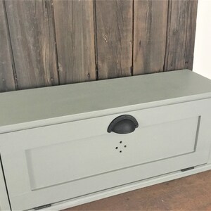 Wood Bread Box , Shaker Style , Chalk Paint Finish - Etsy