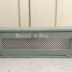 Farmhouse Wood Bread Box , Kitchen Counter Storage , Custom Made to ...