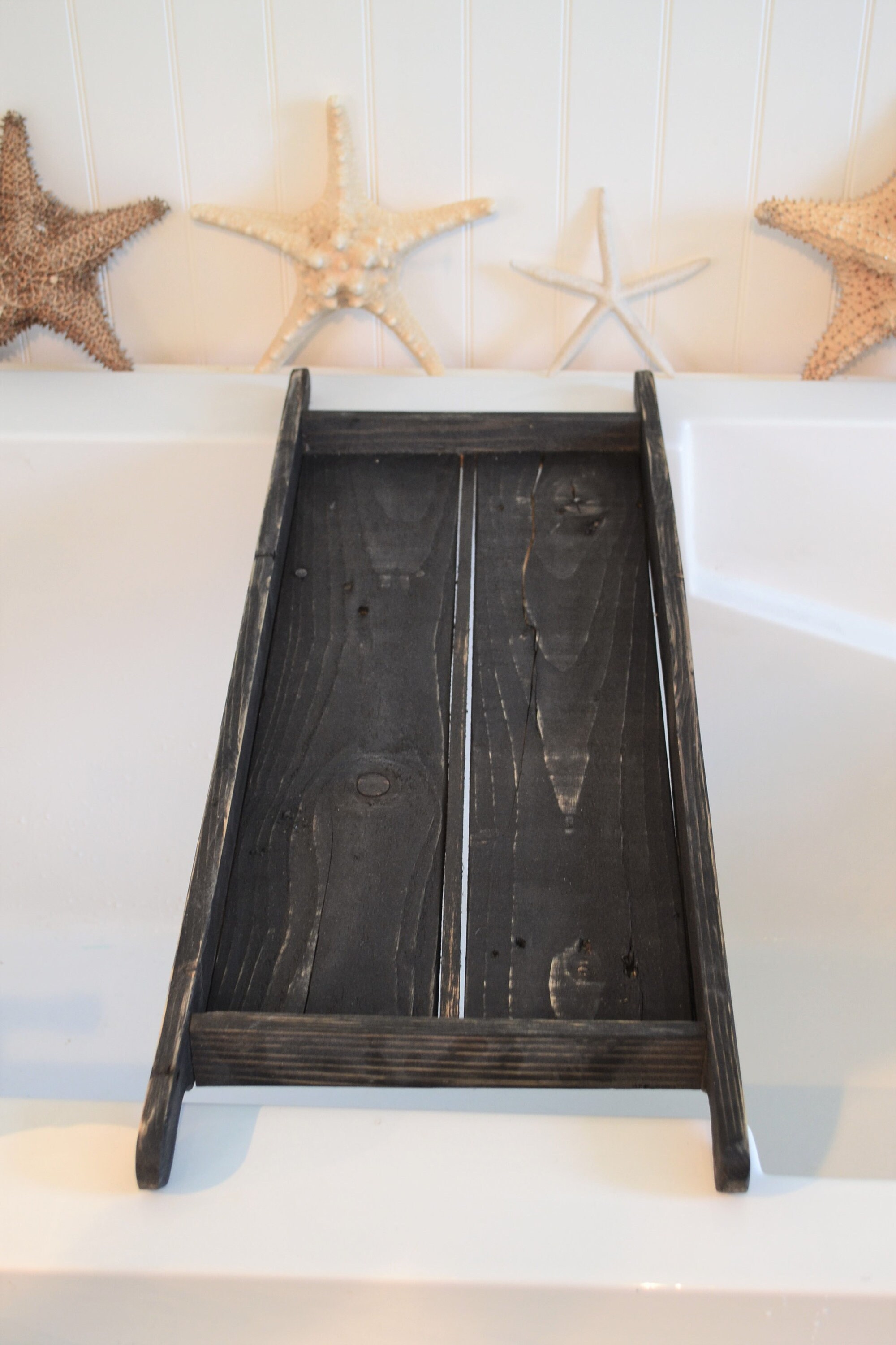 Rustic Recycled Wood Bath Tray, Custom Bath Caddy, Washroom Decor - Etsy