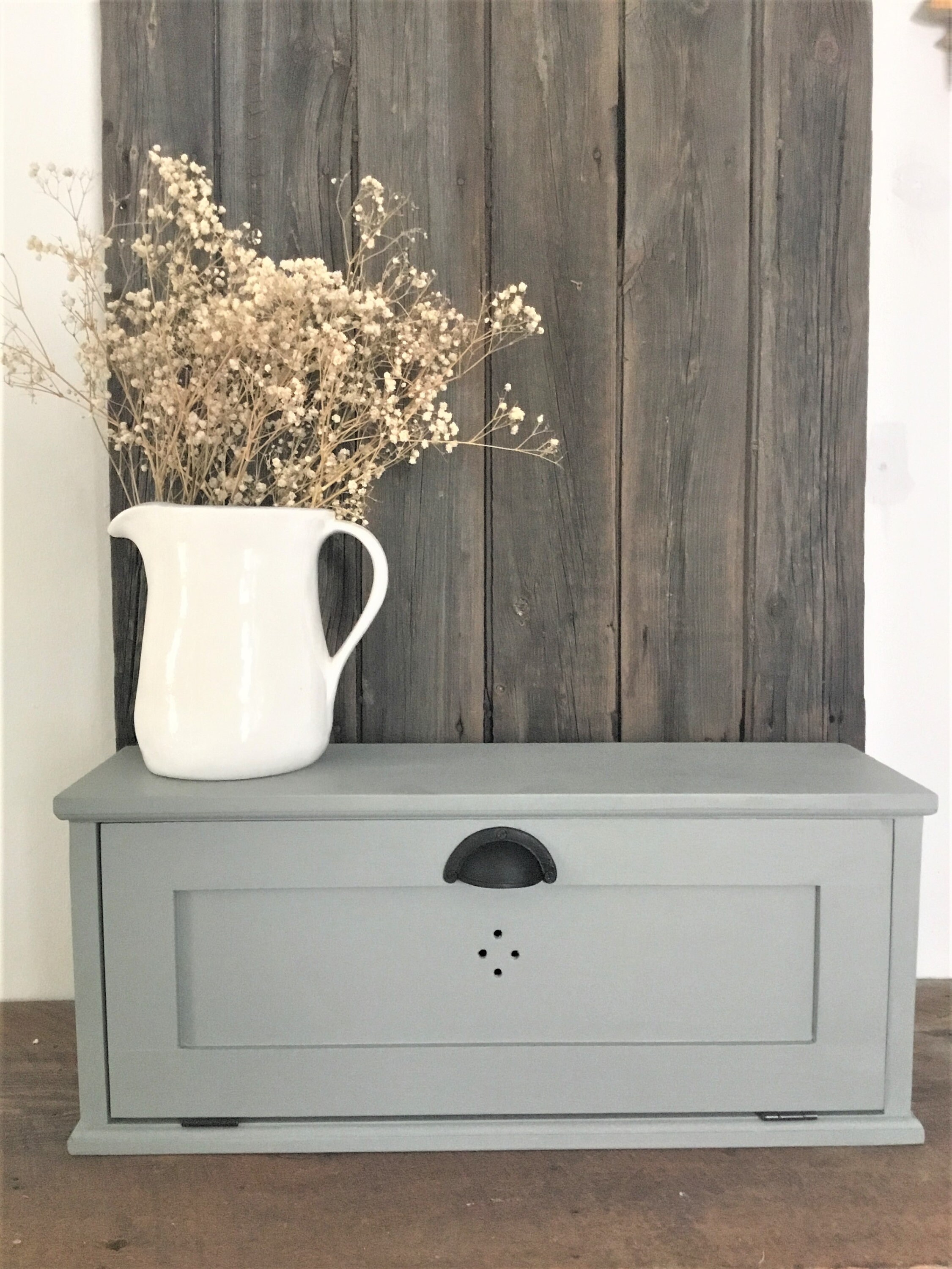 Wood Bread Box Shaker Style Chalk Paint Finish | Etsy Canada