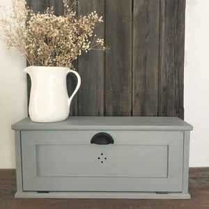 Wood Bread Box , Shaker Style , Chalk Paint Finish - Etsy