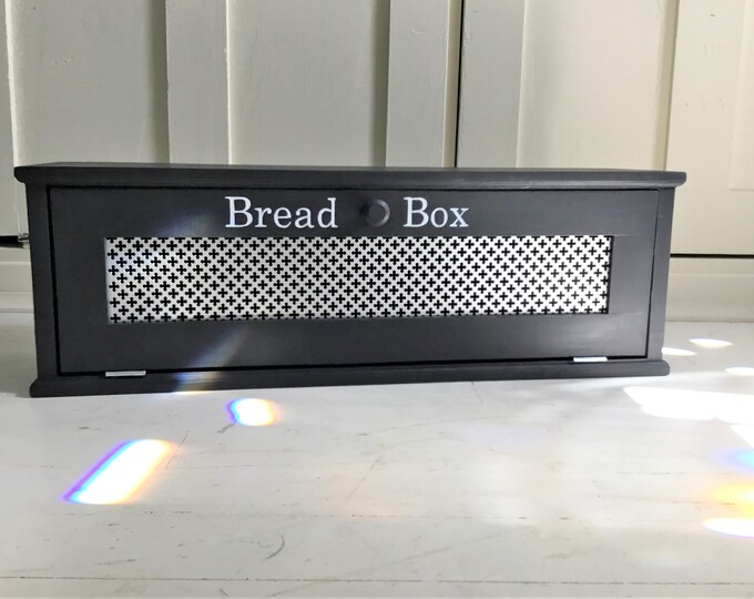 Wood Bread Box , Distressed Finish , Farmhouse Style - Etsy