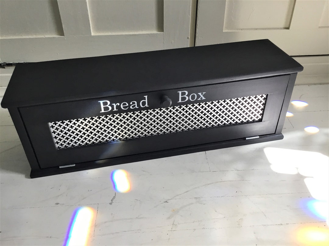 Farmhouse Wood Bread Box , Kitchen Counter Storage , Custom Made to ...