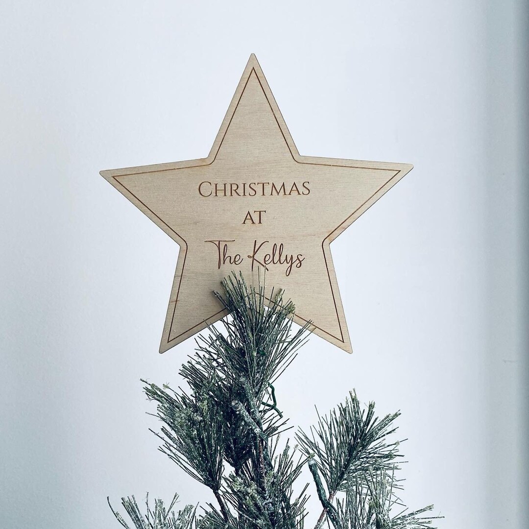 Personalised Christmas Tree Topper | Christmas Ornament | Christmas ...