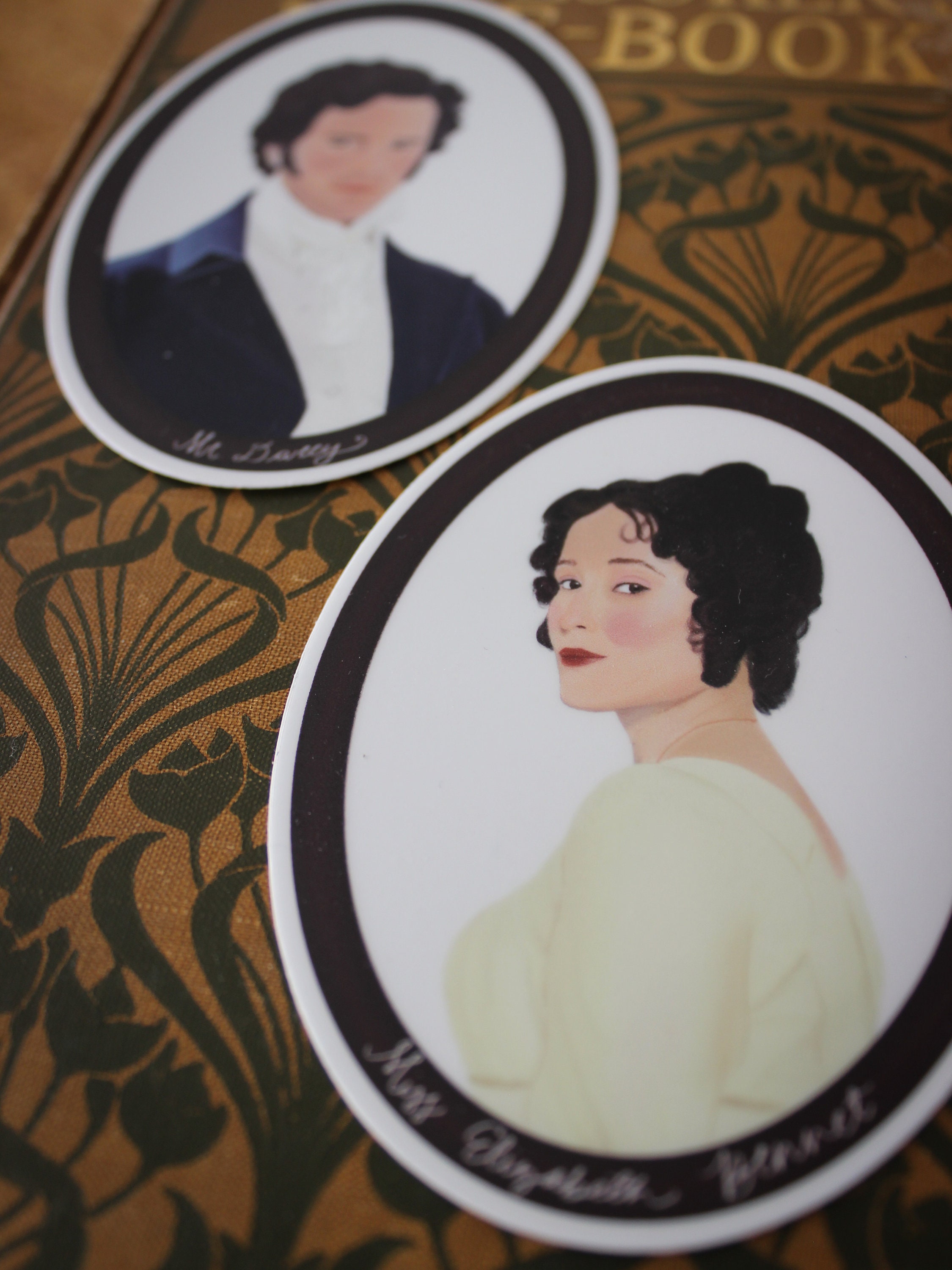 Elizabeth Bennet Sticker, Pride and Prejudice 1995, Jane Austen Fan Art ...