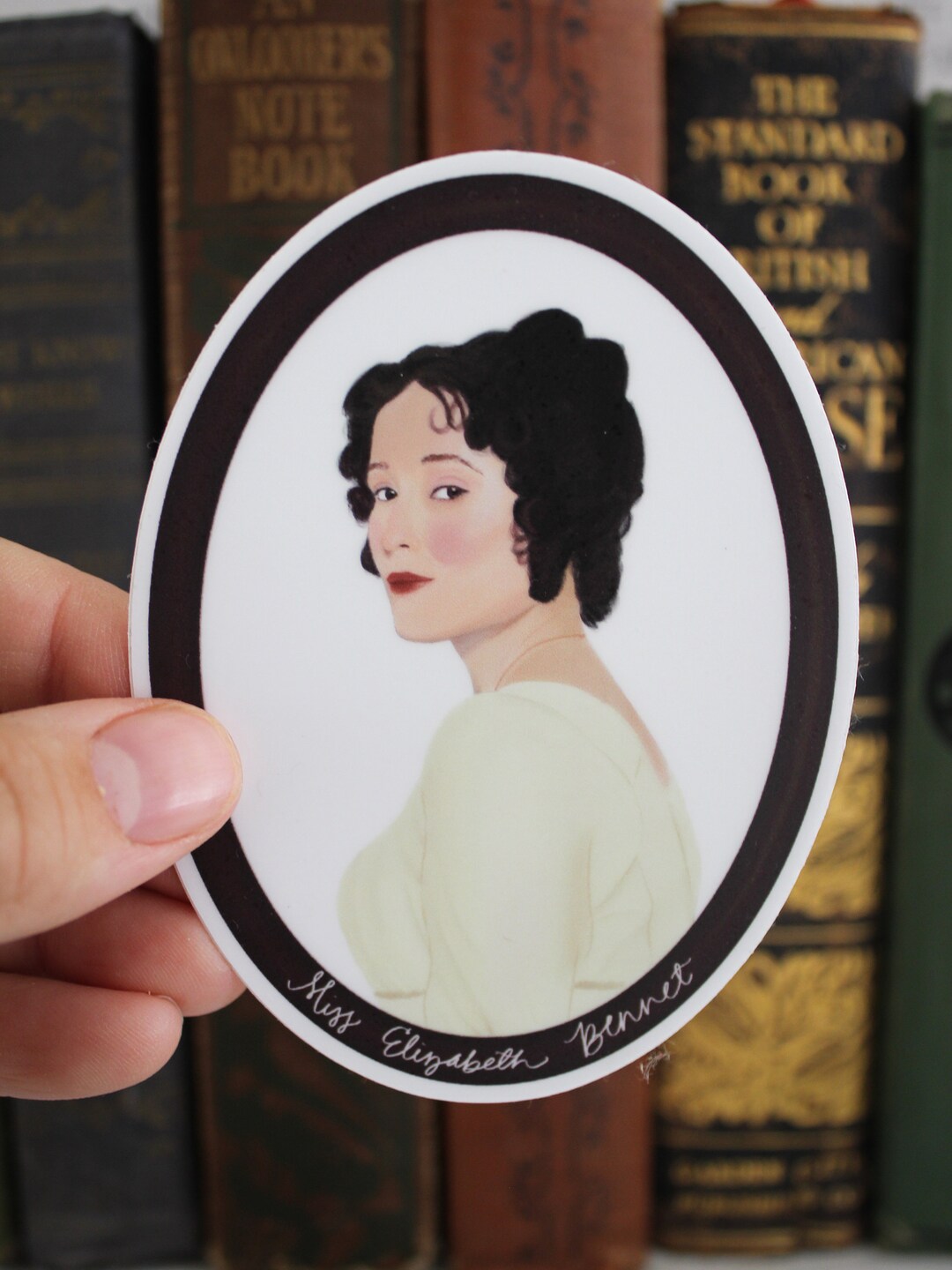Elizabeth Bennet Sticker, Pride and Prejudice 1995, Jane Austen Fan Art ...