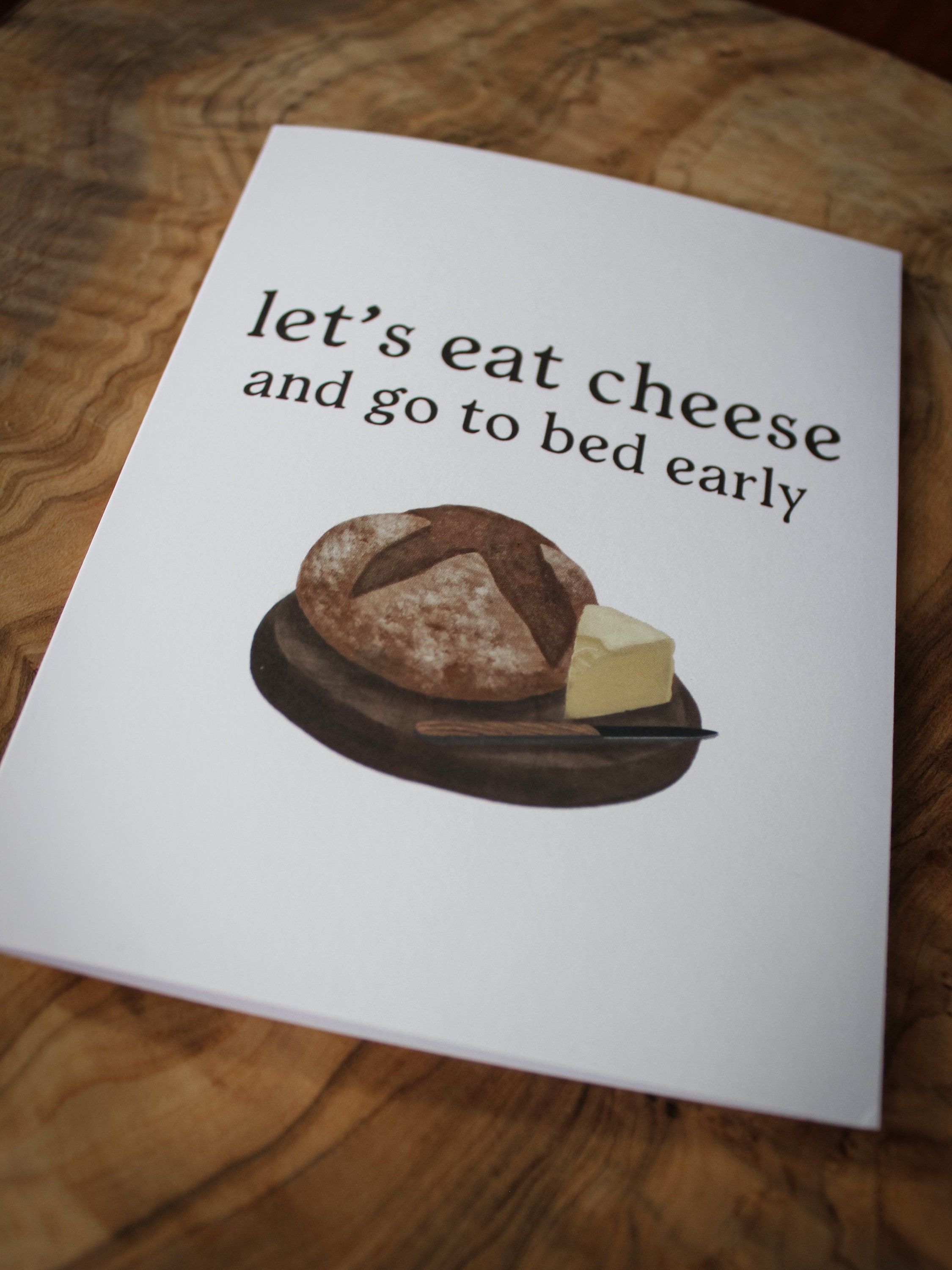 Lets Eat Cheese Card for Spouse, Anniversary, Valentines Day, Everyday ...