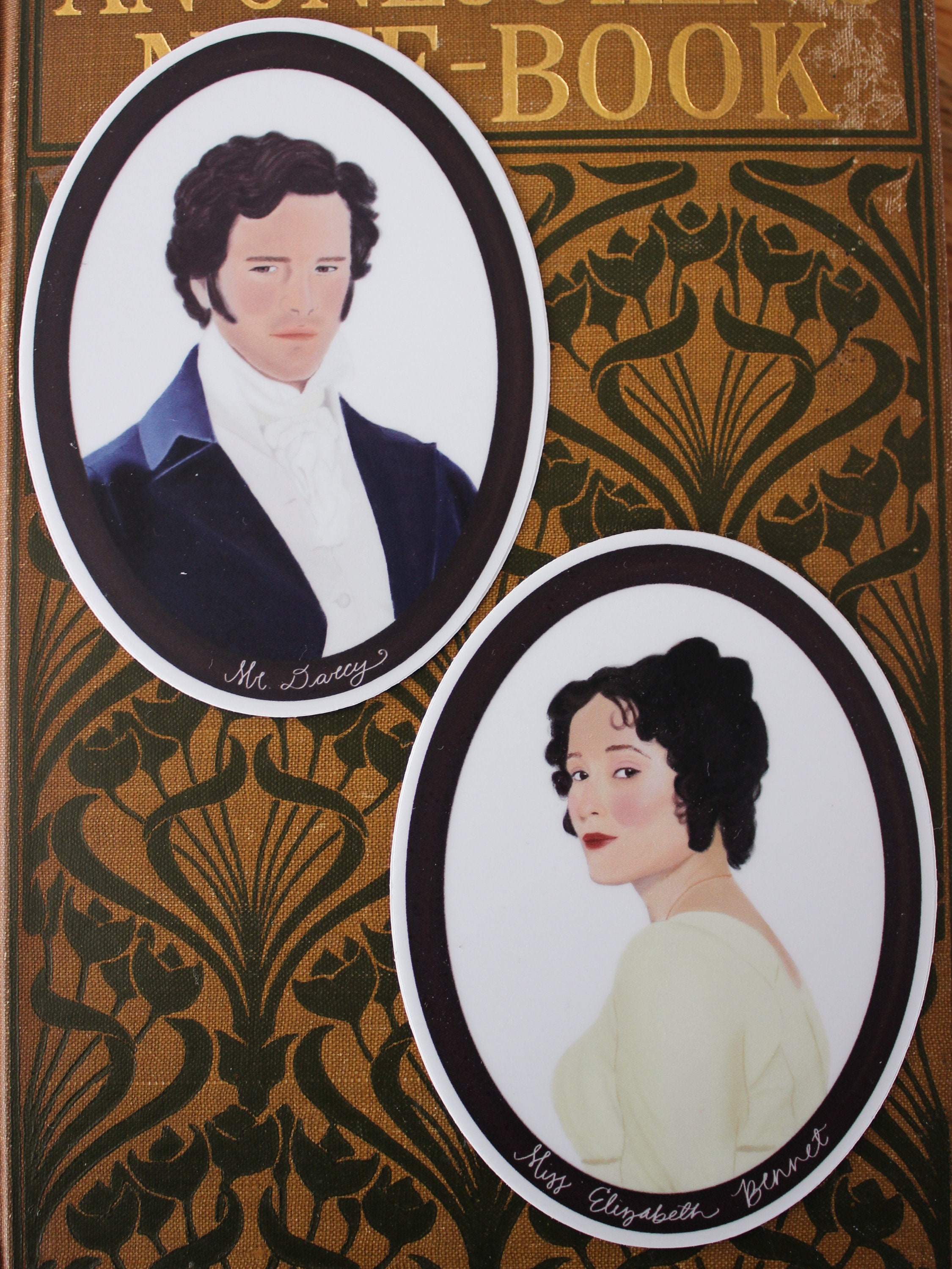 Elizabeth Bennet Sticker, Pride and Prejudice 1995, Jane Austen Fan Art ...