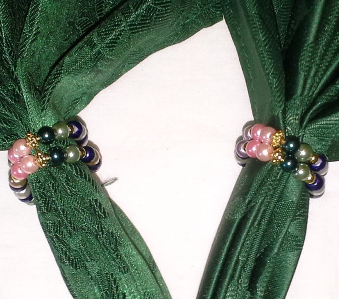 Unique Beaded Napkin Rings - Etsy