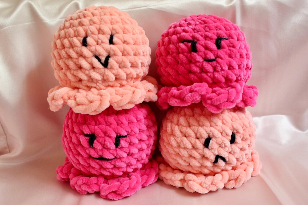 Baby Octo Plush, Kawaii Plushies, Handmade, Amigurumi, Child Safe ...